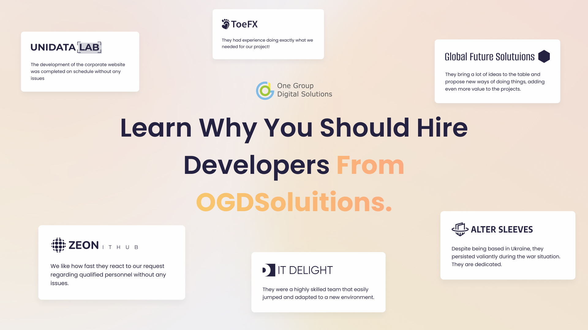 Learn Why You Should Hire Developers From OGDSoluitions
